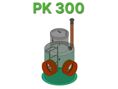 Купить поворотный колодец PK 300 для ливневой канализации